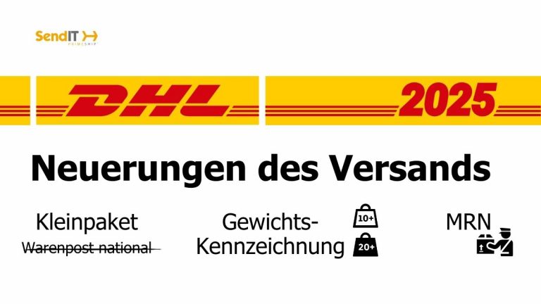 DHL-Neuerungen: Kleinpaket, MRN, Gewichtskennzeichnung